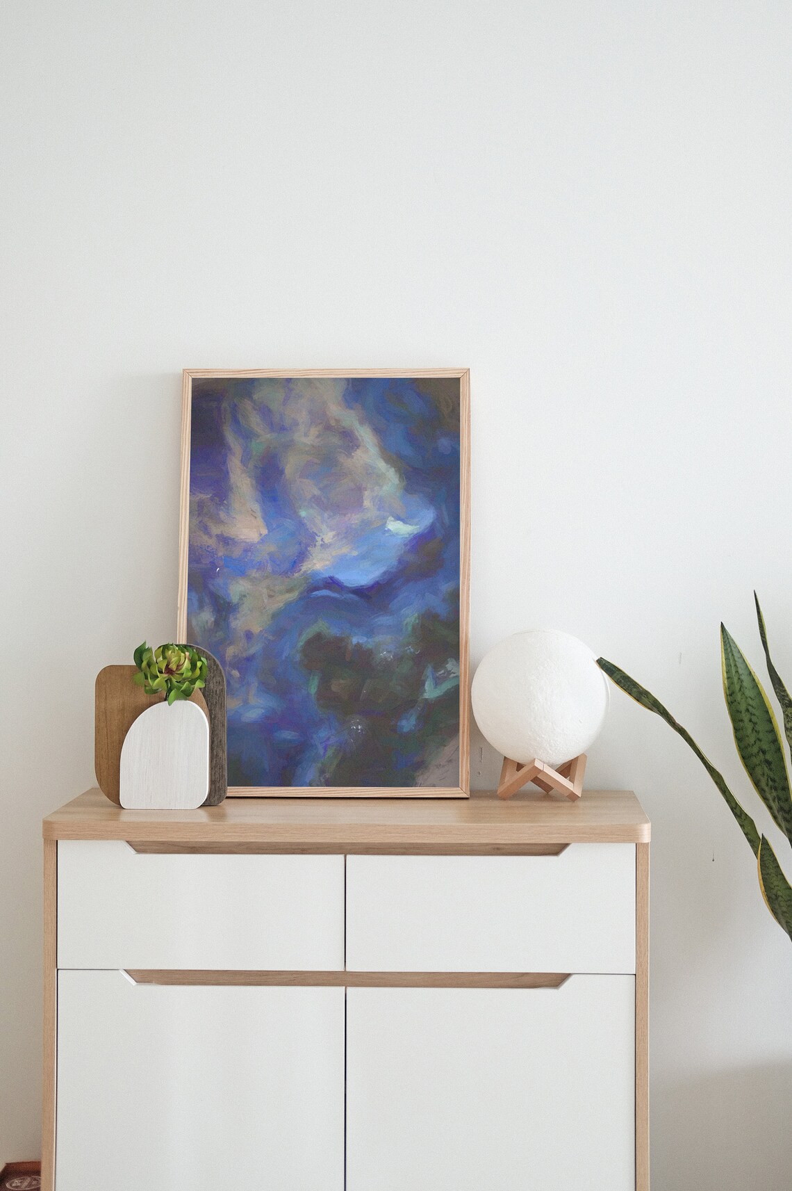 Lapis Lazuli Dark Blue Cloudy Night Sky Wall Art Print Rich - Etsy