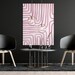 Baby Pink Line Art Print, Abstract Minimalist Geometric Digital Poster ...