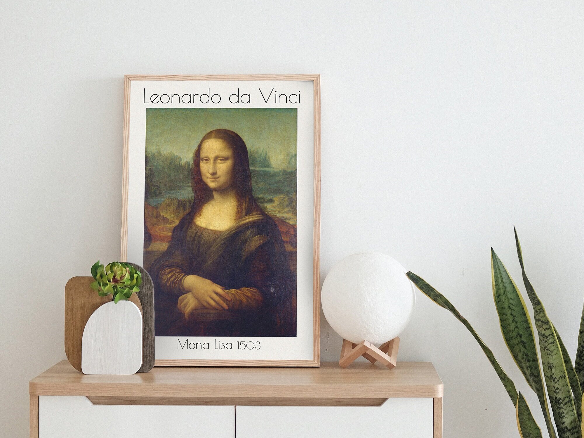 Leonardo Da Vinci's Mona Lisa Printable Poster Exhibition - Etsy