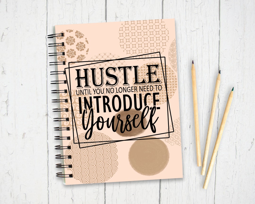 Inspirational Spiral Notebook, Graphic Design Journal - Etsy