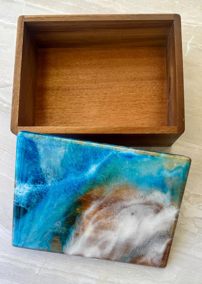 Small Ocean Themed Keepsake Box - Etsy