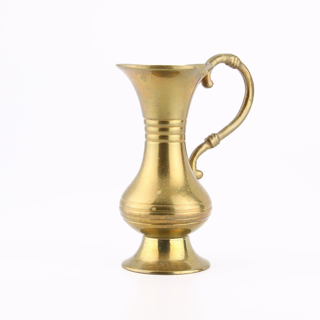 Vintage Brass Pitcher Wonderful Decorative Miniature Solid Brass ...