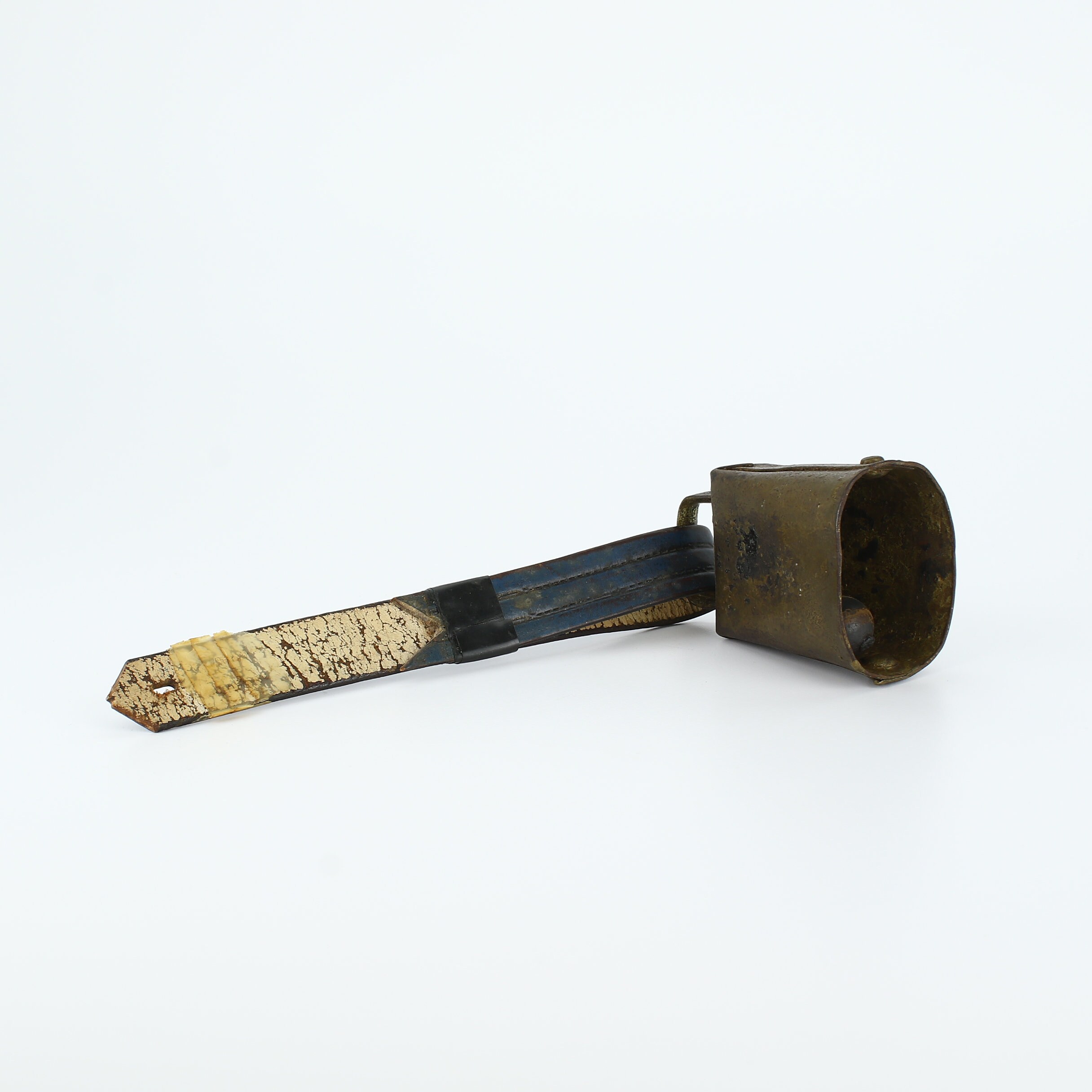 Antique Cowbell on Leather Strap Farmhouse Bell Rustic | Etsy