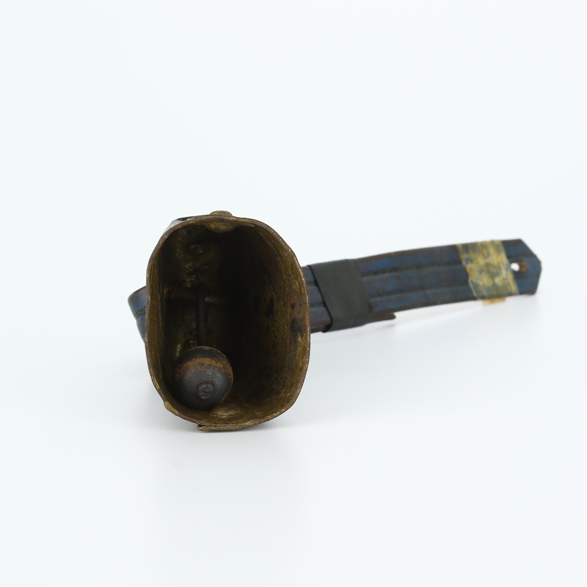 Antique Cowbell on Leather Strap Farmhouse Bell Rustic | Etsy