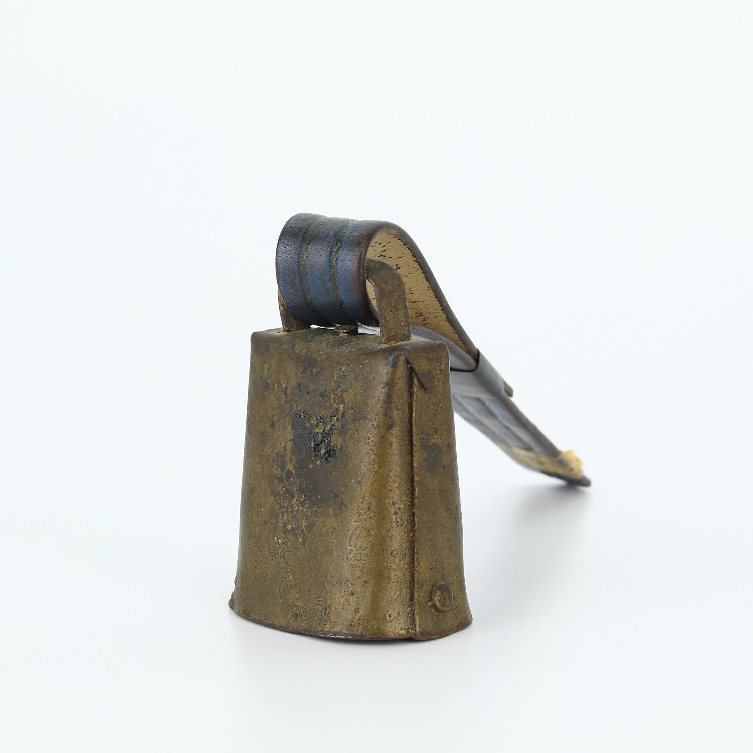 Antique Cowbell on Leather Strap Farmhouse Bell Rustic | Etsy