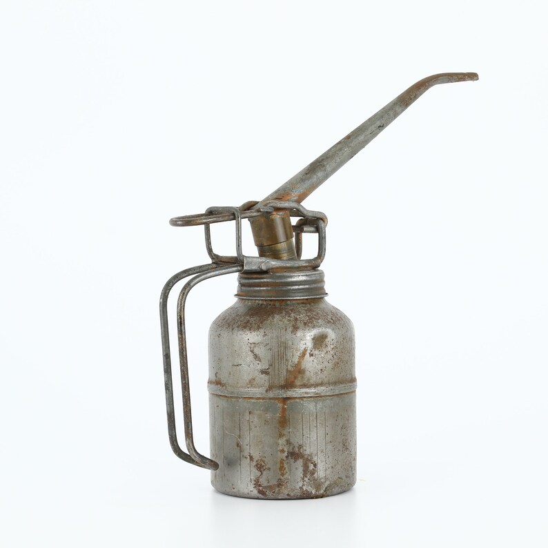 Vintage Thumbpress Oiling Can Garage Gas Station Rustic - Etsy