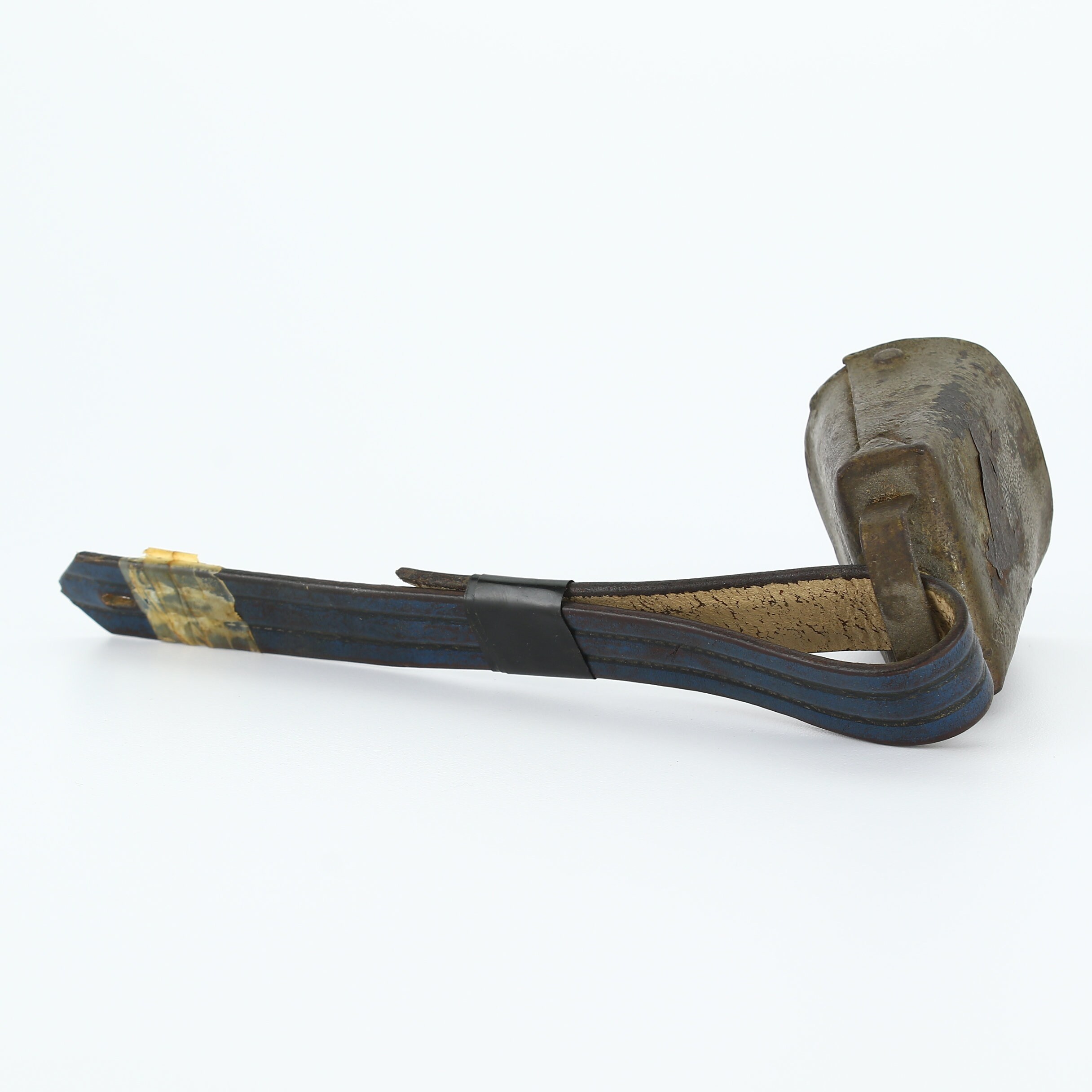 Antique Cowbell on Leather Strap Farmhouse Bell Rustic | Etsy