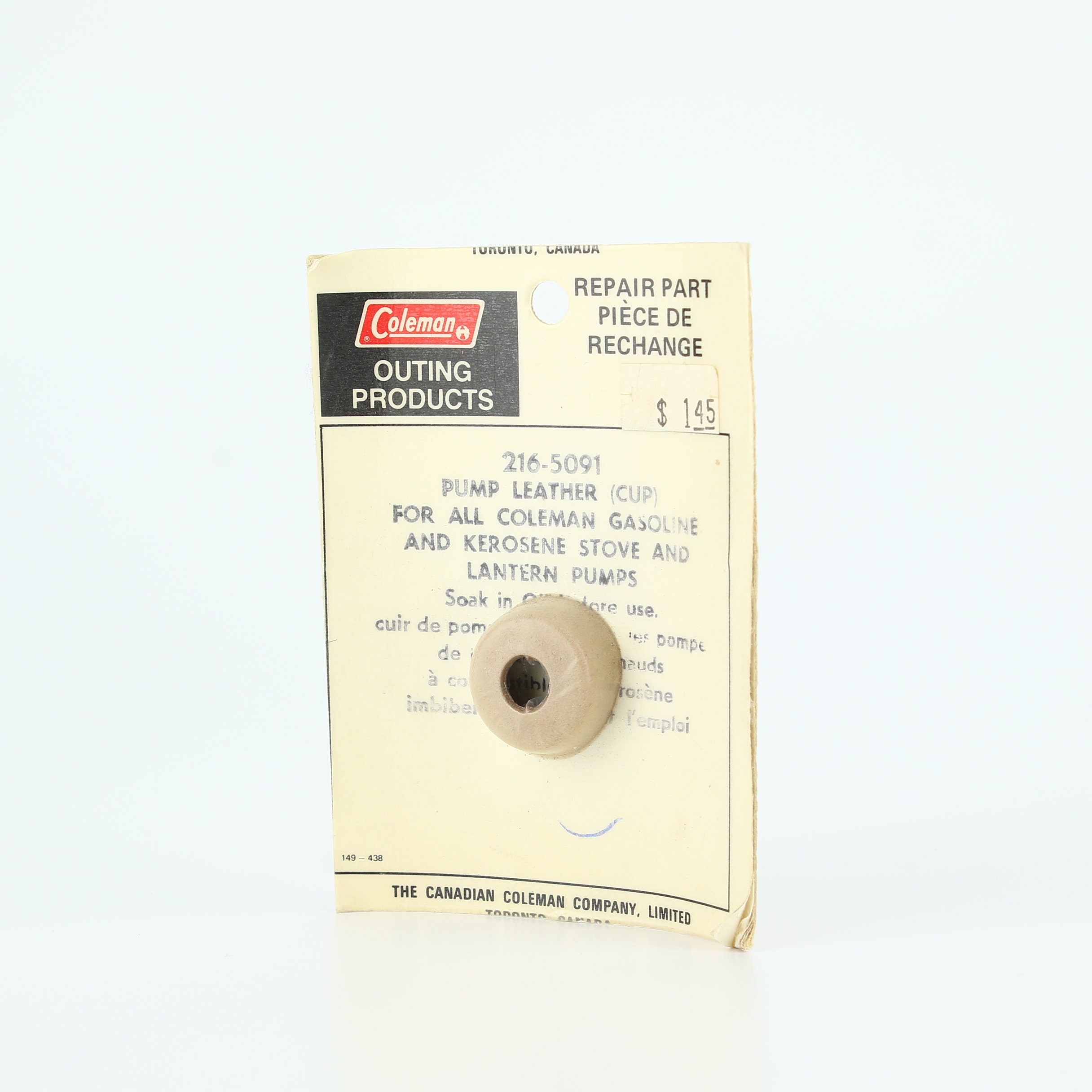 Vintage Coleman Leather Pump Cup N.O.S. Part No. 216-5091 - Etsy