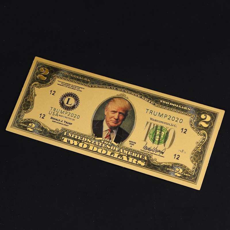 8 Scheine Donald Trump USD 1/2/5/10/20/50/100 Gold Dollar Bill | Etsy