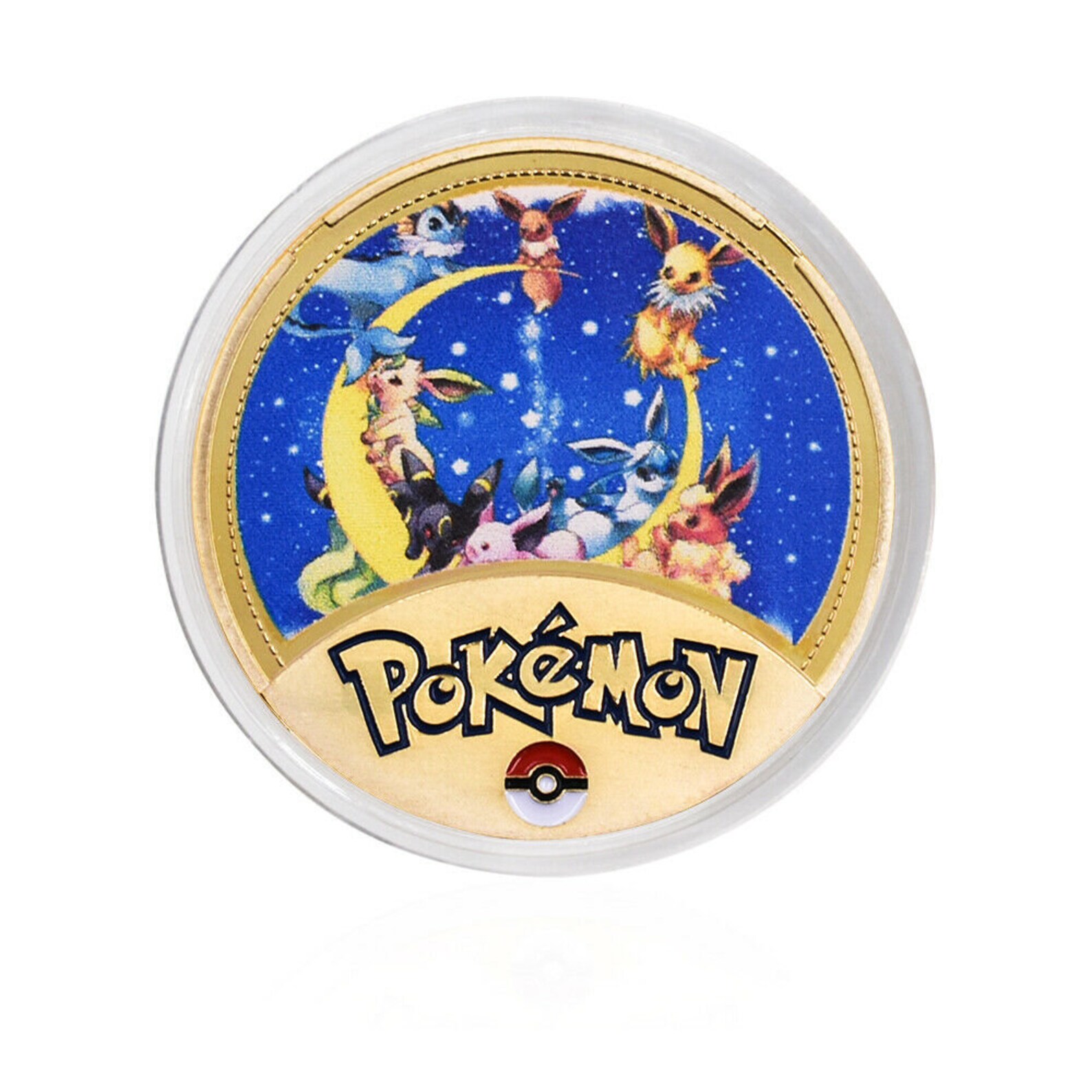 Pokemon Commemorative 24 Carat Gold Foil Metal Coin 15 Pieces | Etsy
