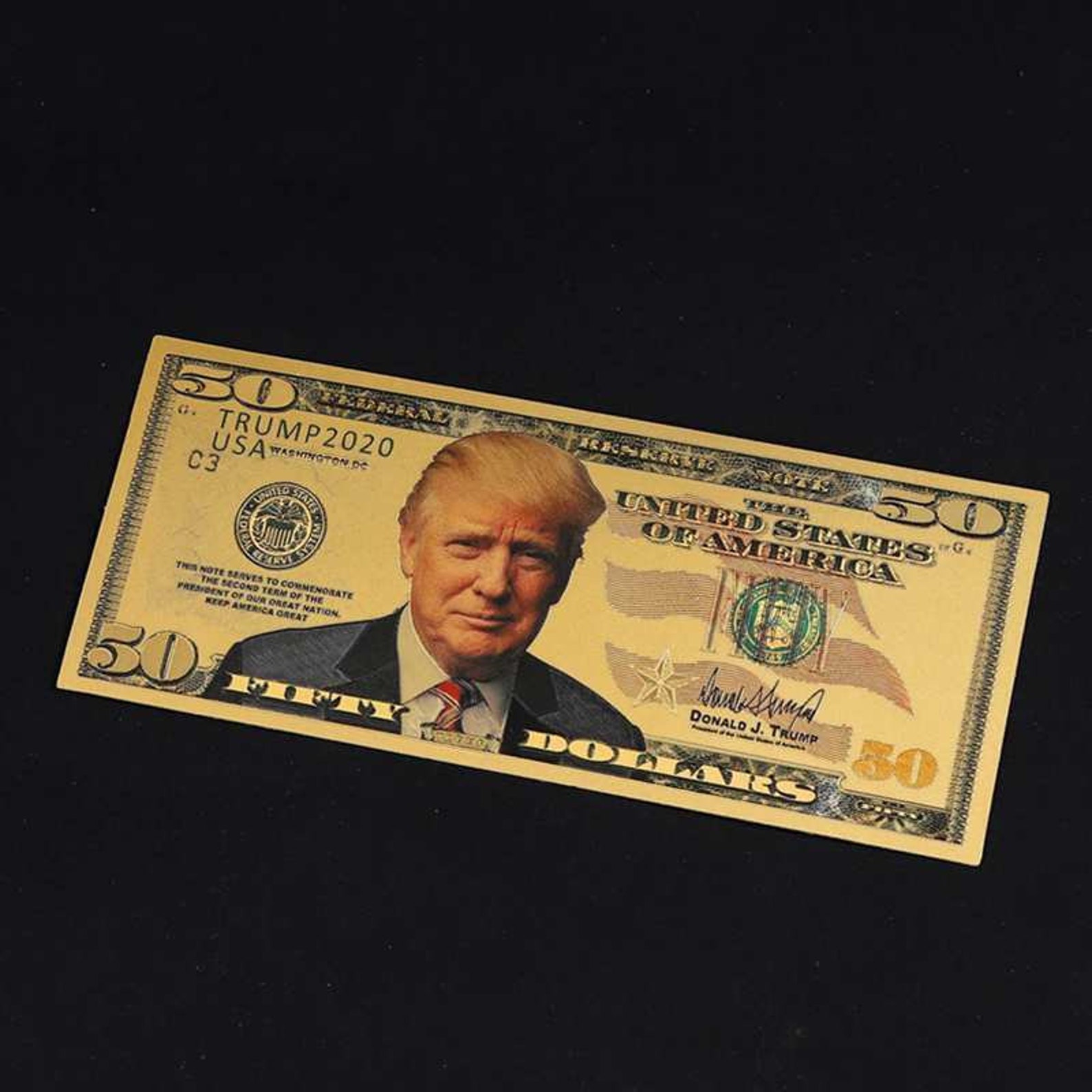 8 Scheine Donald Trump USD 1/2/5/10/20/50/100 Gold Dollar Bill | Etsy
