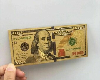 Gold Foil Banknote - Etsy