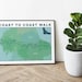 Wainwright's Coast to Coast Walk Art Print: Coast to Coast Map Print ...