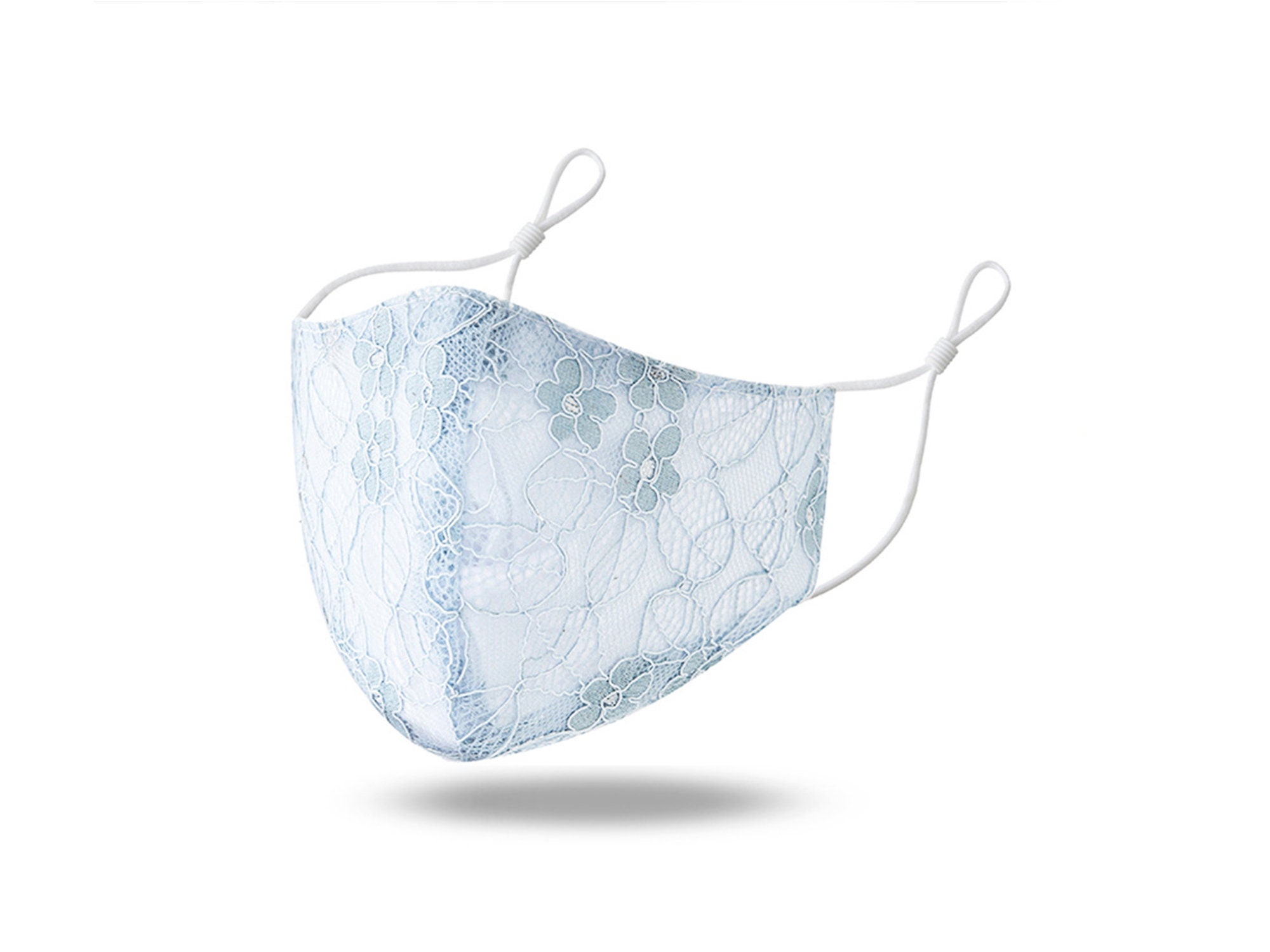 Lace Face Mask for Adult Double Layer Cotton With Ear Loop - Etsy