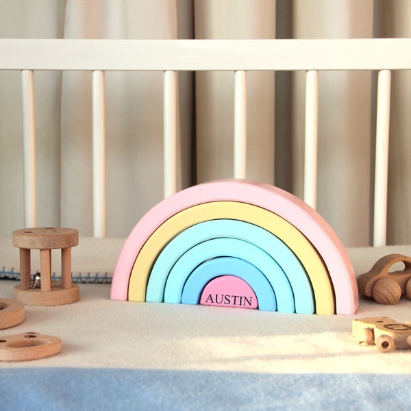 Wood Stacking Toy - Etsy