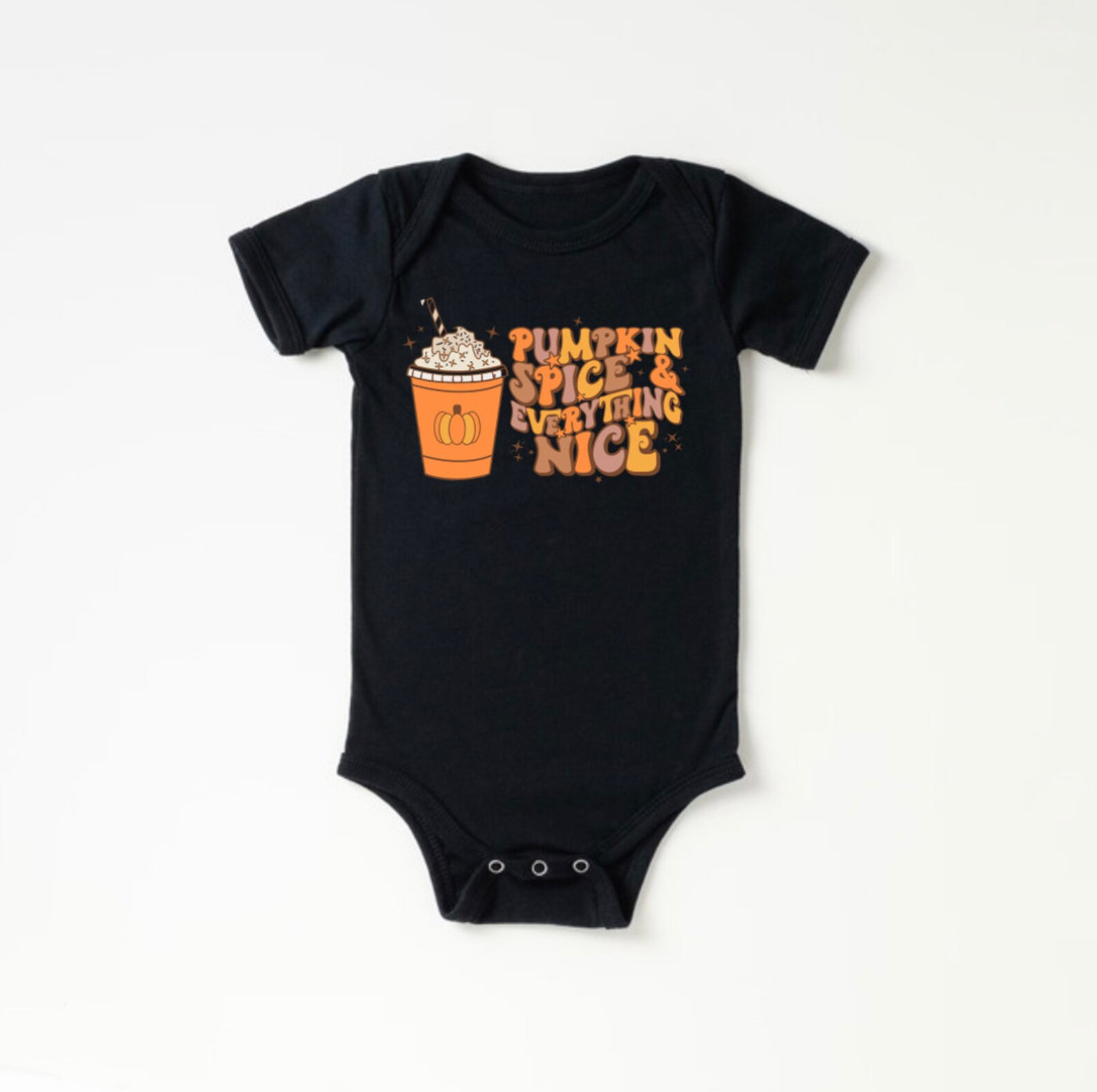 Retro Pumpkin Spice Fall Onesie®. Trendy Fall Baby Onesie®. - Etsy