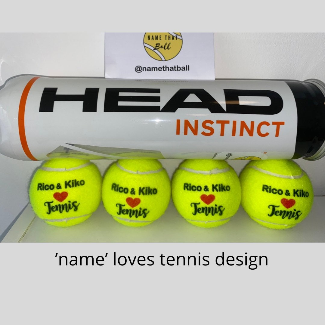 NTB Personalised Adult's Tennis Balls Small Design | Etsy