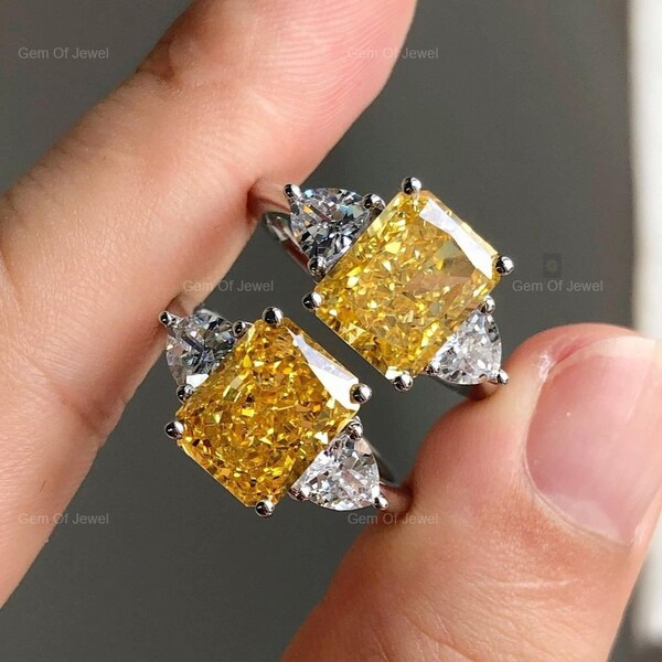 Yellow Stone Ring - Etsy