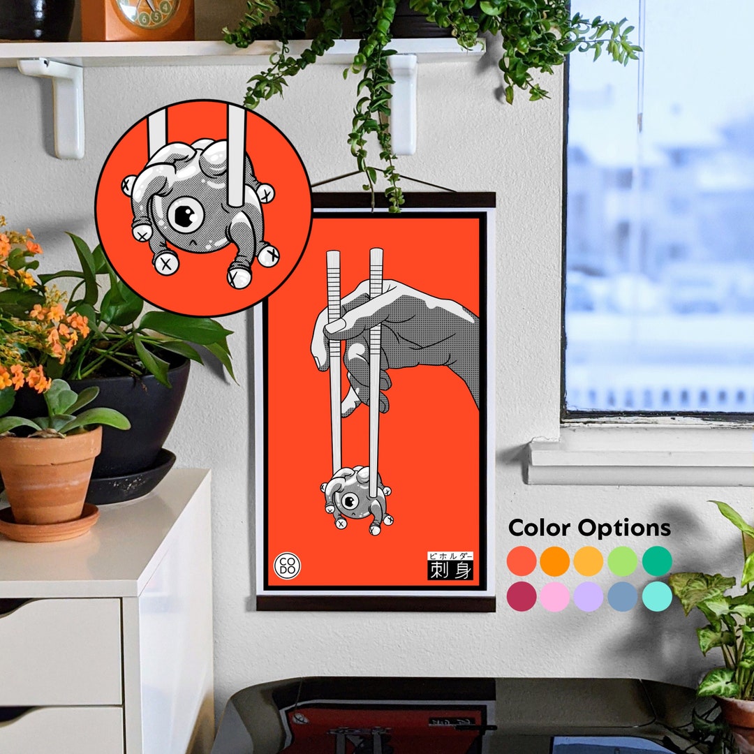 Beholder Sashimi Print Anime Sushi Dungeons and Dragons Monster Wall ...