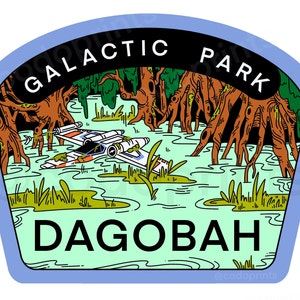 Dagobah Star Wars Sticker National Park Gift Star Wars Sticker - Etsy