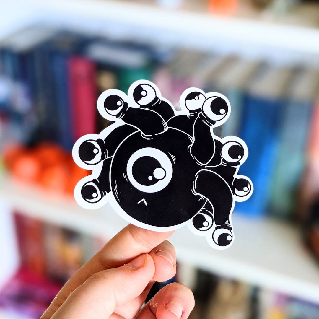Chibi Beholder Sticker Cute Dungeons and Dragons Monster Roleplay ...