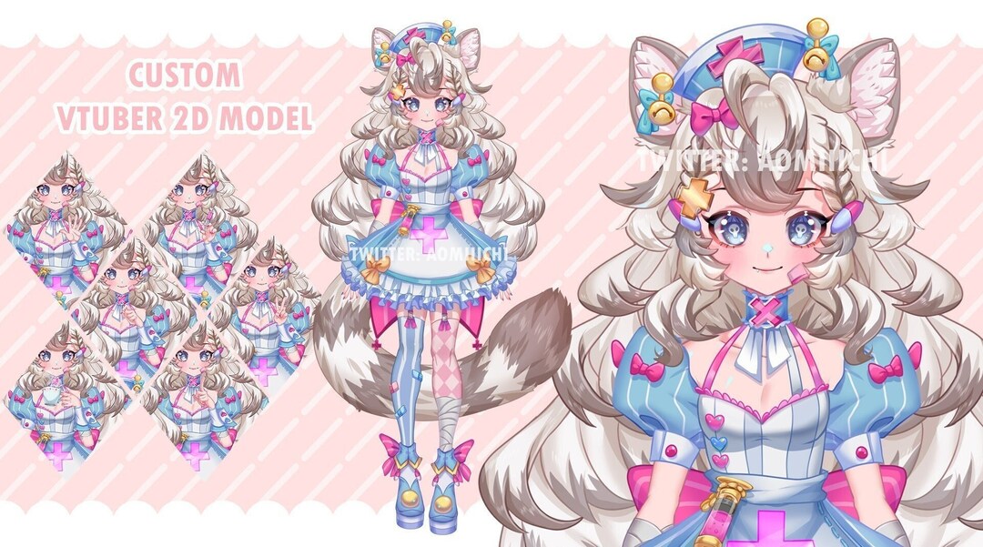 Live2d Vtuber, Facerig аниме модели персонажей - Etsy Canada