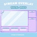 Pastel Space Stream Overlay Package for Twitch, Kawaii Cute Space Theme ...