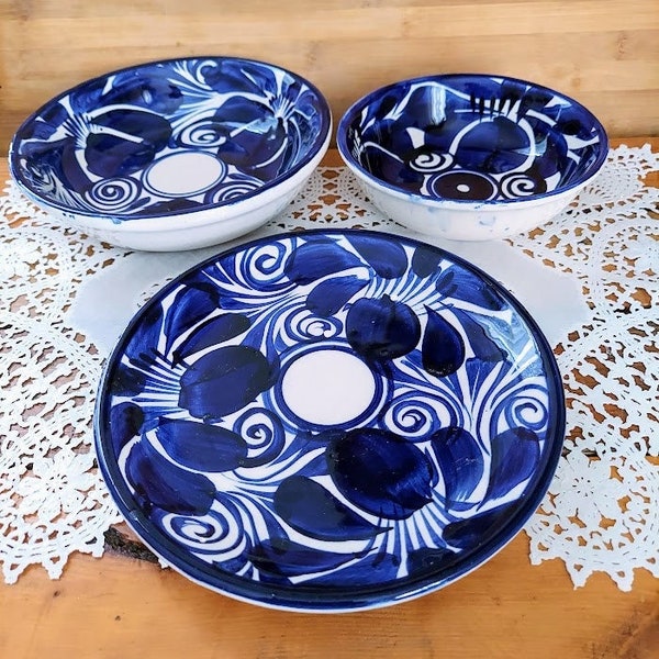 Blue Mexican Pottery - Etsy