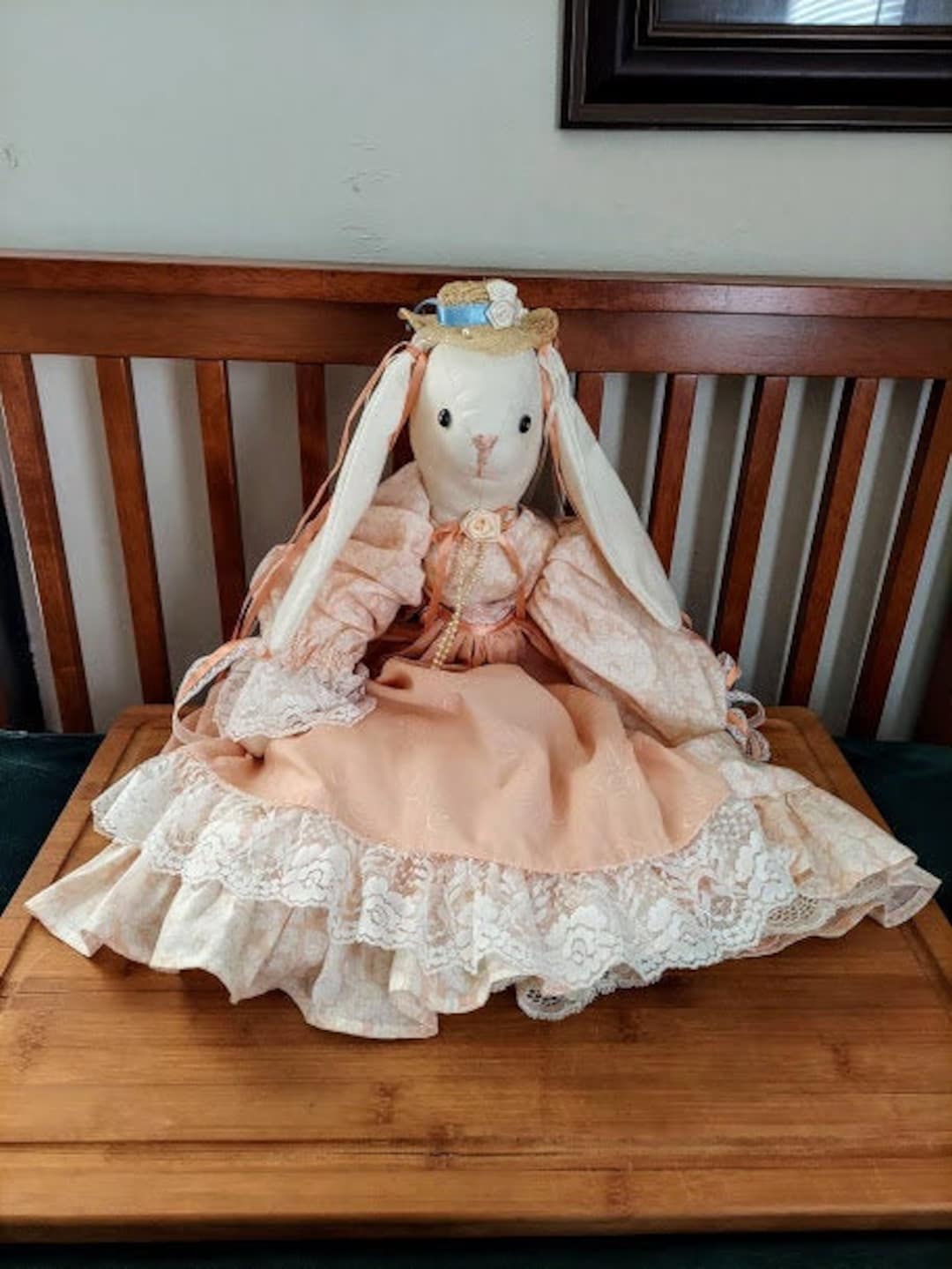 Handmade Vintage Bunny Doll Easter Folk Art Rabbit Doll - Etsy