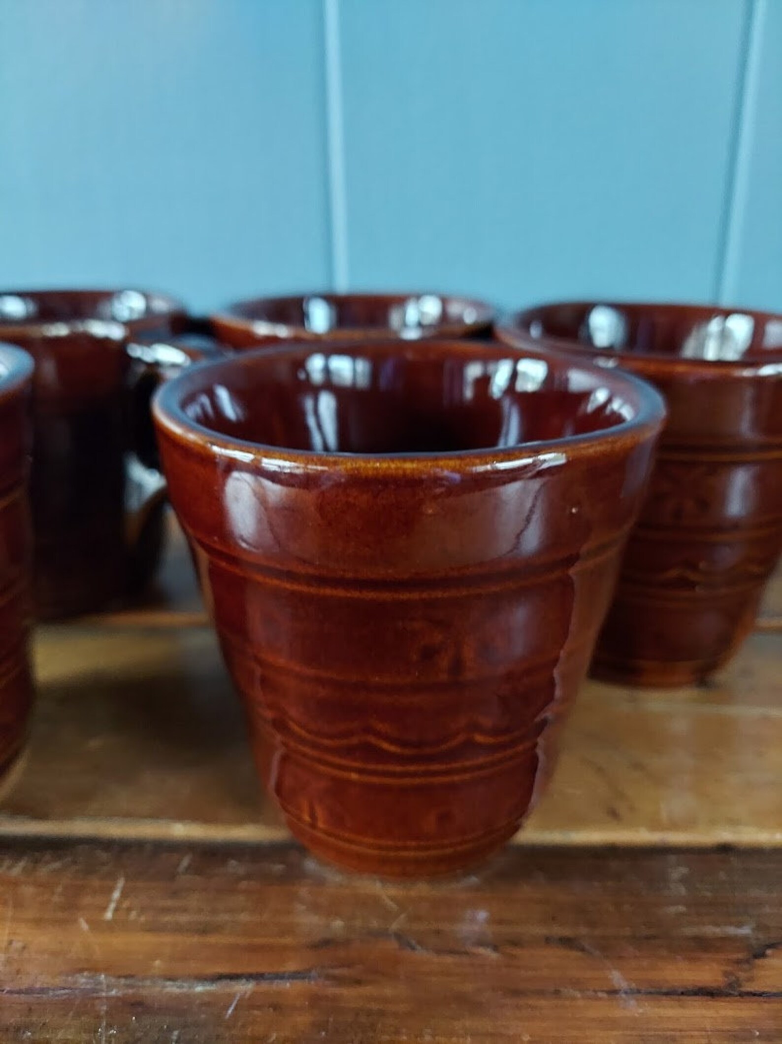 Vintage Set of 6 Macrest USA Daisy Dot Brown Ware Coffee Mugs - Etsy