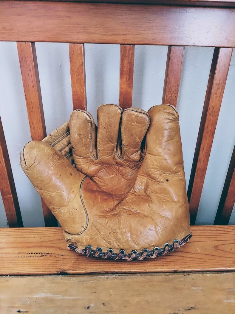 Vintage Bucky Walters Model Split Finger Baseball Glove - Etsy