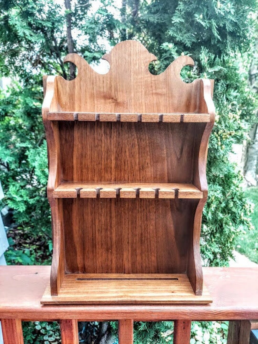 Vintage Solid Wood 12 Spoon Display Rack Rustic Farmhouse Decor - Etsy