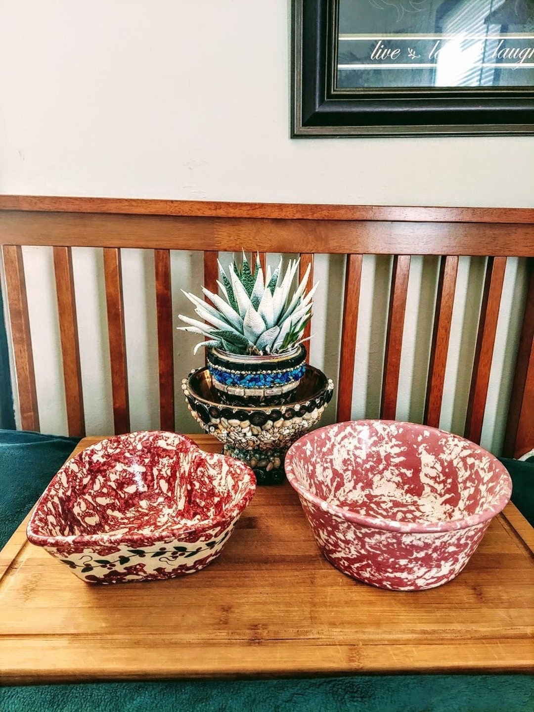 Vintage Sponge Stoneware Pink Bowls Retro Farmhouse Sponge Crocks - Etsy