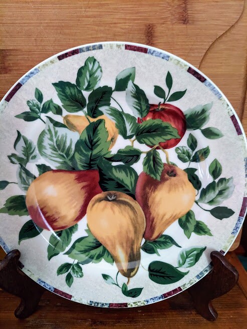 Vintage SAKURA Oneida Fruit Pattern Set of Two Dessert Plates - Etsy