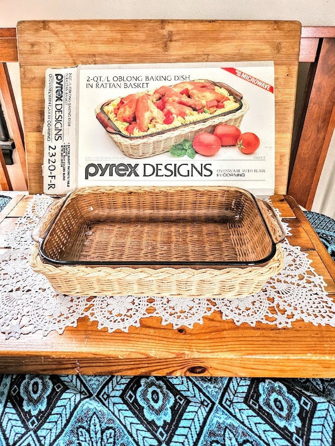 Vintage PYREX DESIGNS by Corning 2 Qt Brown Glass Casserole Dish in ...