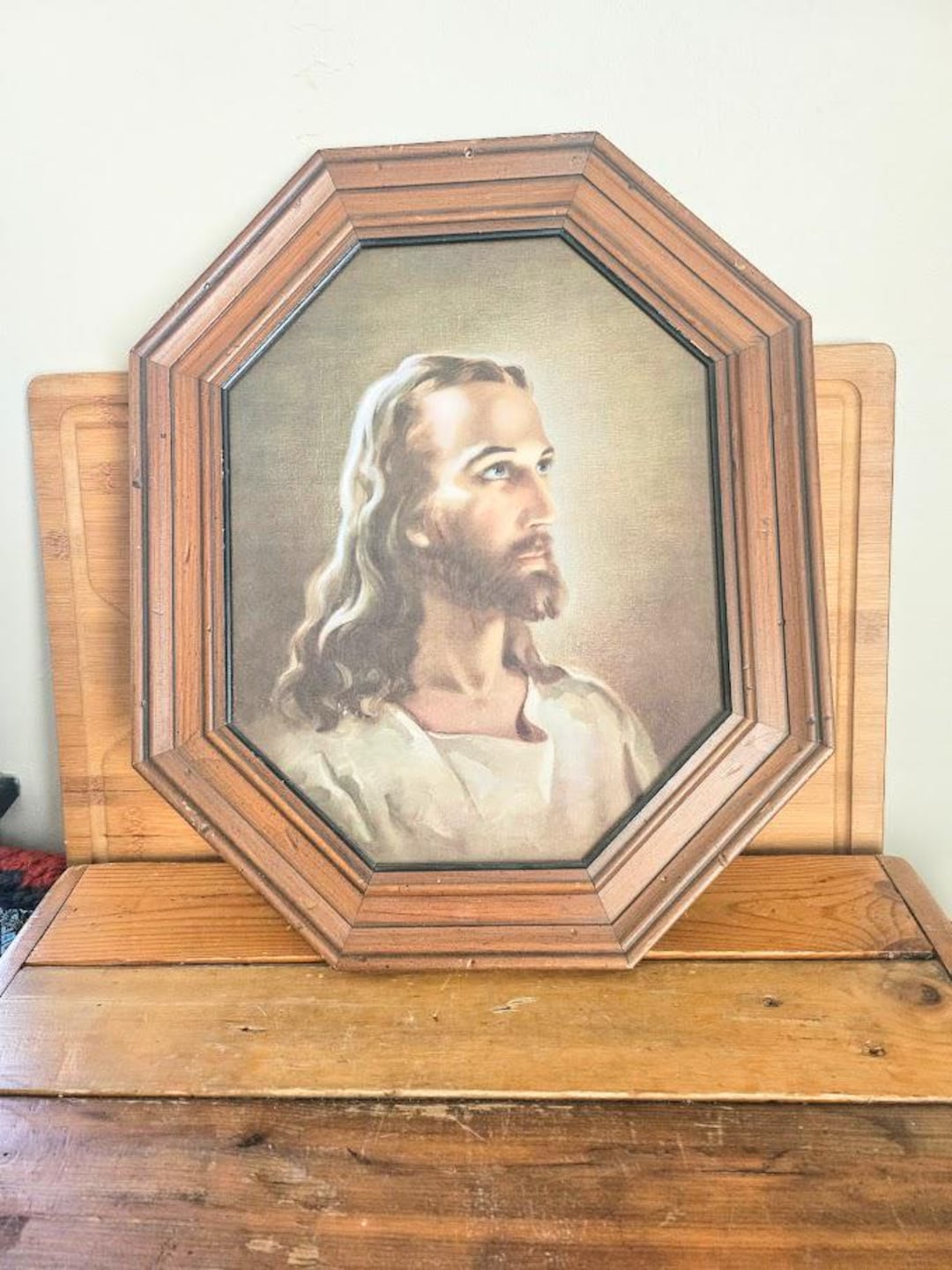 Vintage Jesus Art Print Warner Sallman 1941 - 1968 Kriebel and Bates ...