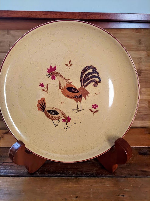 Plates Vintage HARMONY HOUSE Honey Hen Ceramic Dinner Plates 10 Set of ...