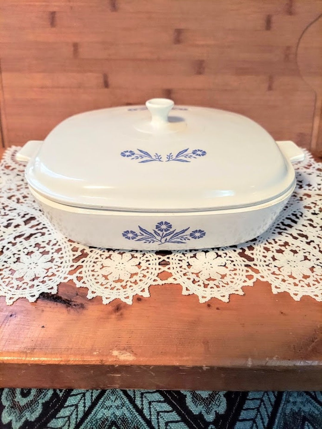 Vintage CORNINGWARE Pyroceram blue Cornflower - Etsy
