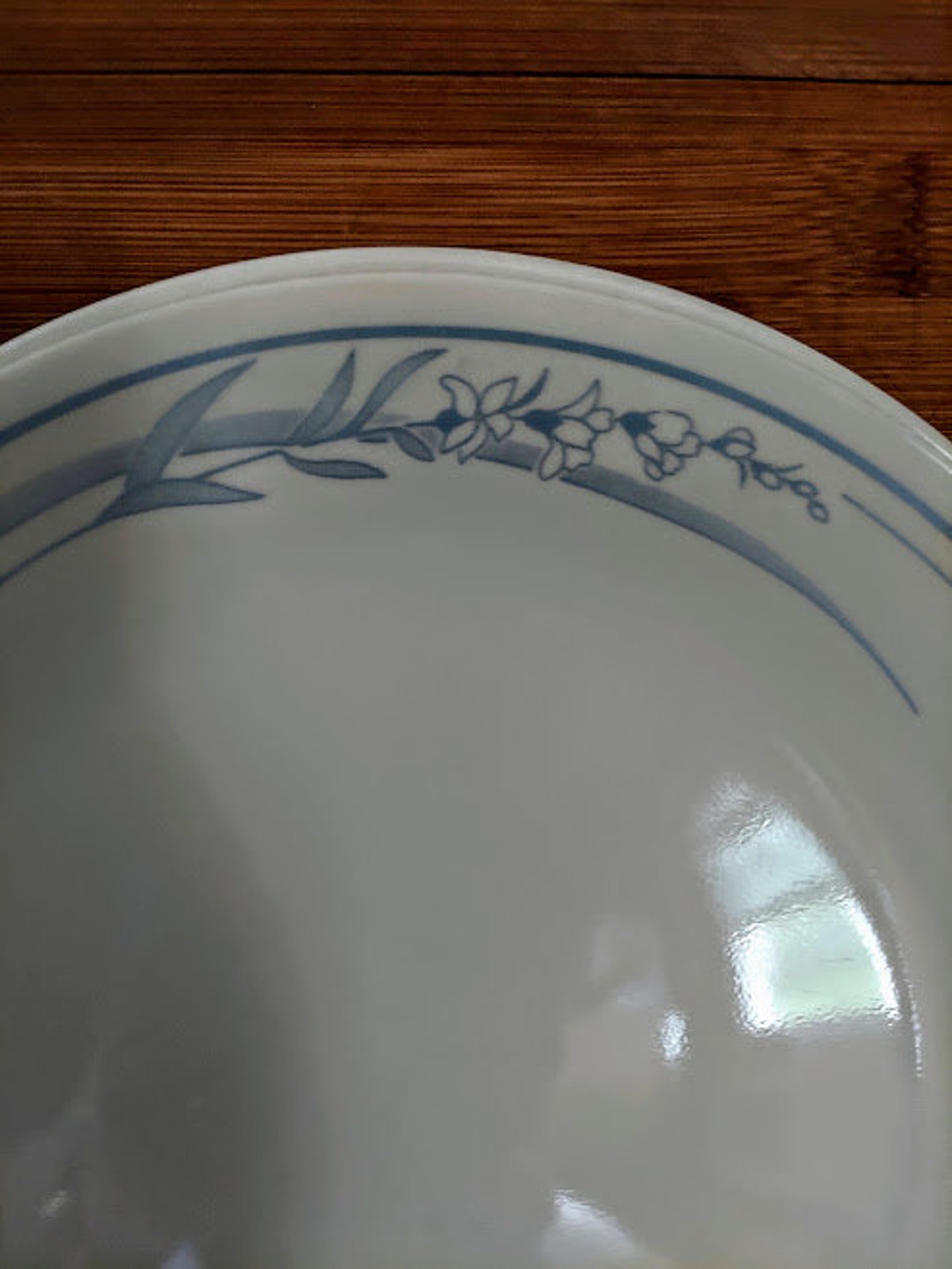 Vintage CORELLE Blue Lily Pattern Set of Four Two Dinner - Etsy