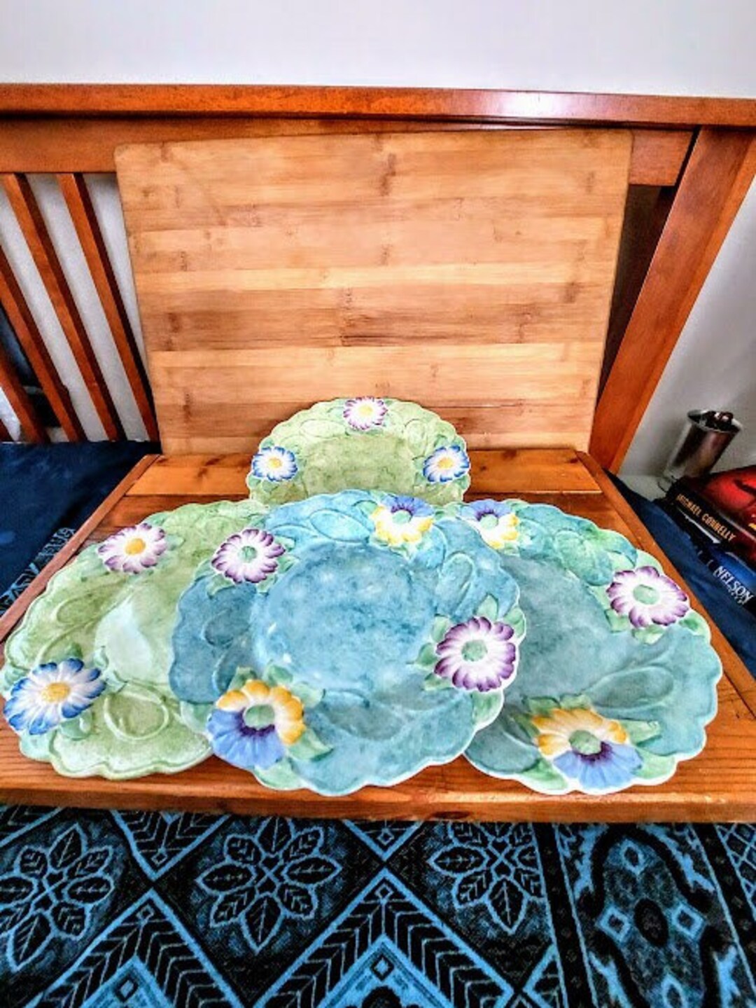 Vintage JAMES KENT Floral Plates Set of Four Hand Painted Made in ...
