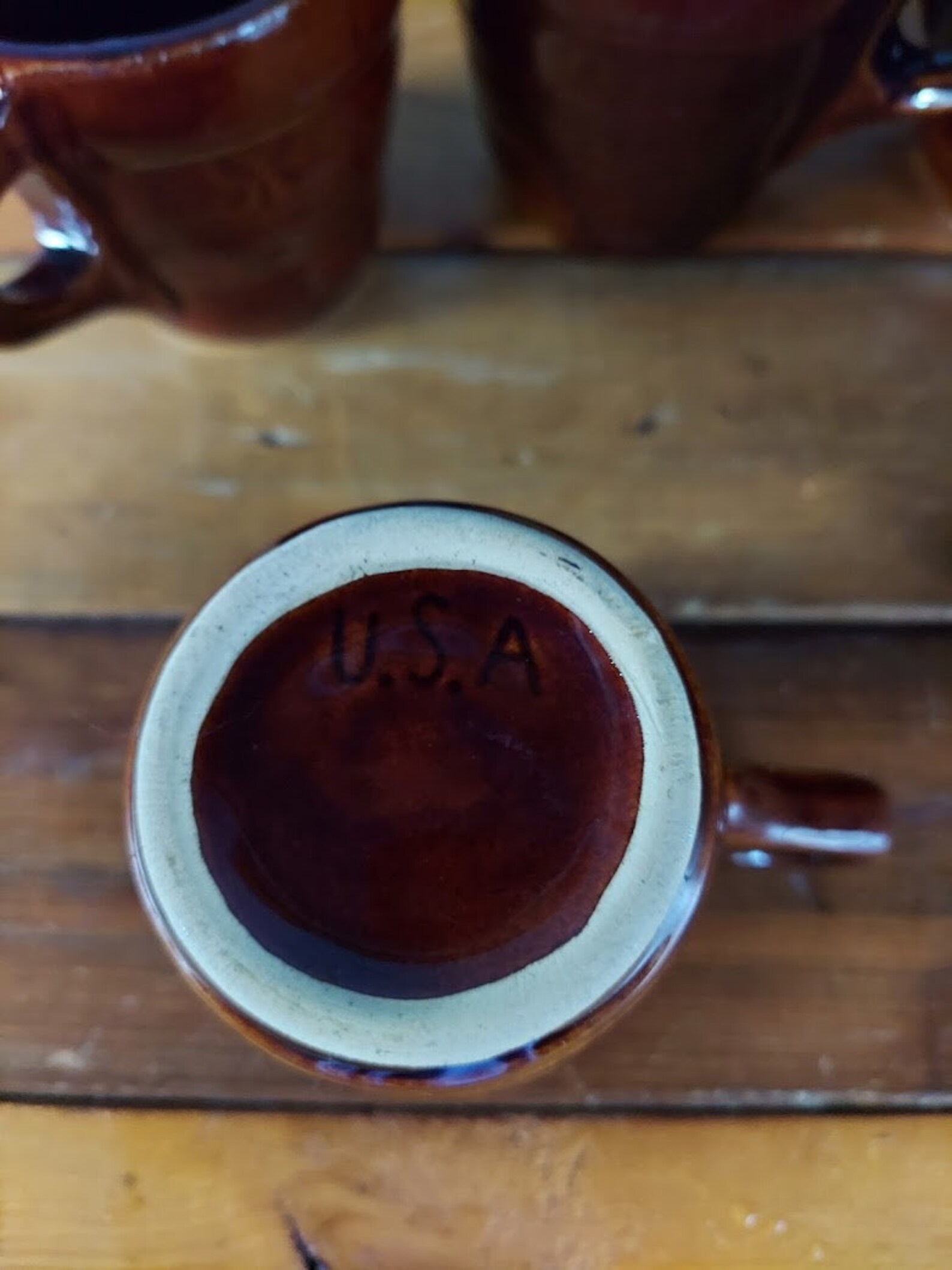 Vintage Set of 6 Macrest USA Daisy Dot Brown Ware Coffee Mugs - Etsy