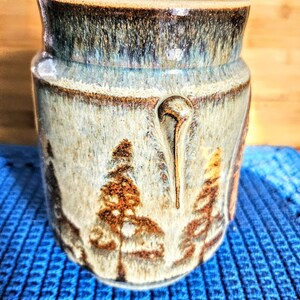 Vintage Rustic Minnesota Wild Rice Pottery Stoneware Container Duck in ...