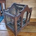 Vintage Hand-crafted Wood and Wire Decorative Bird Cage Rustic Retro ...