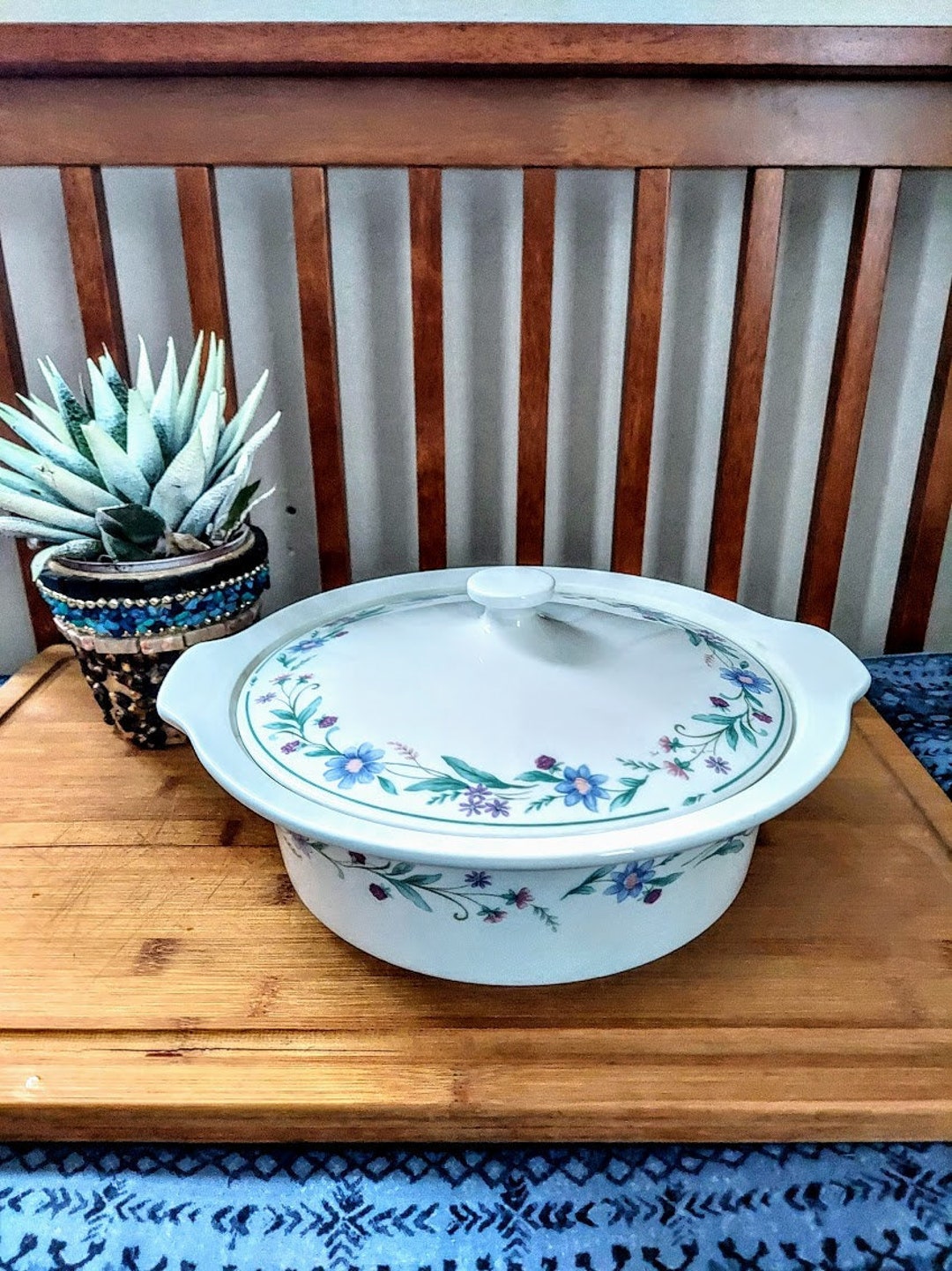 Vintage ONEIDA Ava Casserole Dish With Lid - Etsy