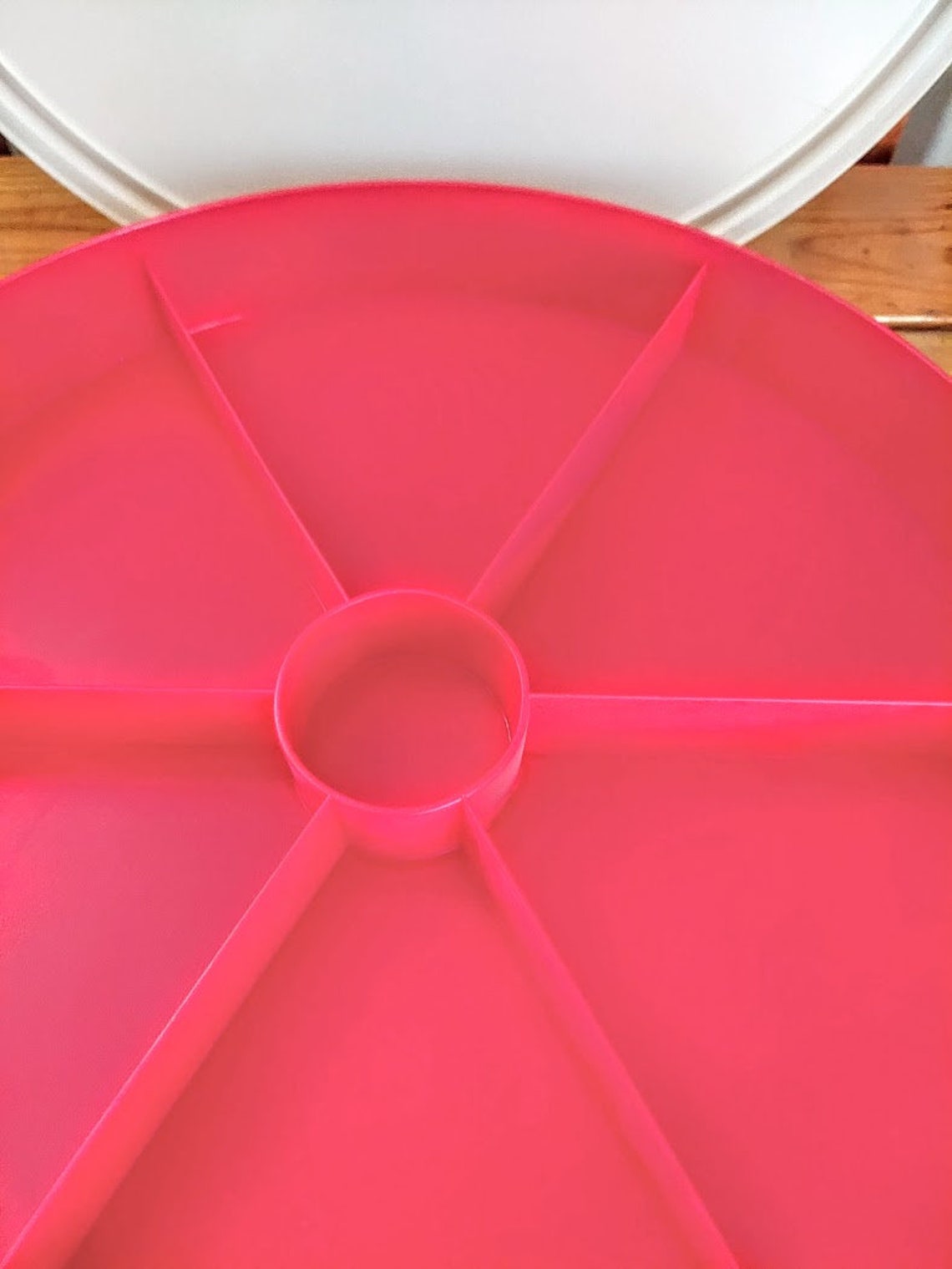 Vintage Two Tupperware Party Susan Red Serving Trays and Lids - Etsy
