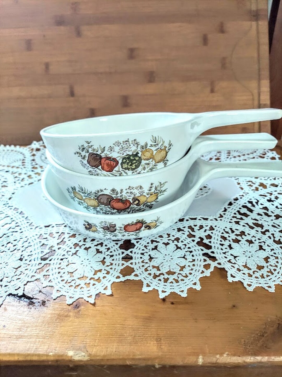 Vintage Corning Ware SPICE of LIFE Pattern Set of Three La - Etsy