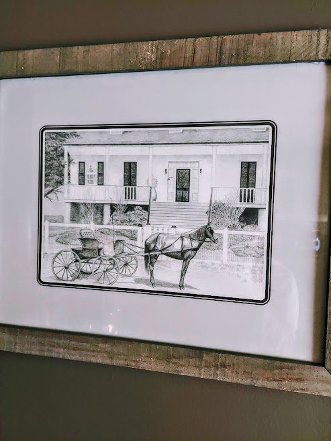 Vintage Large Framed and Signed Print by Freda Smith 22 X 18 Beautiful ...
