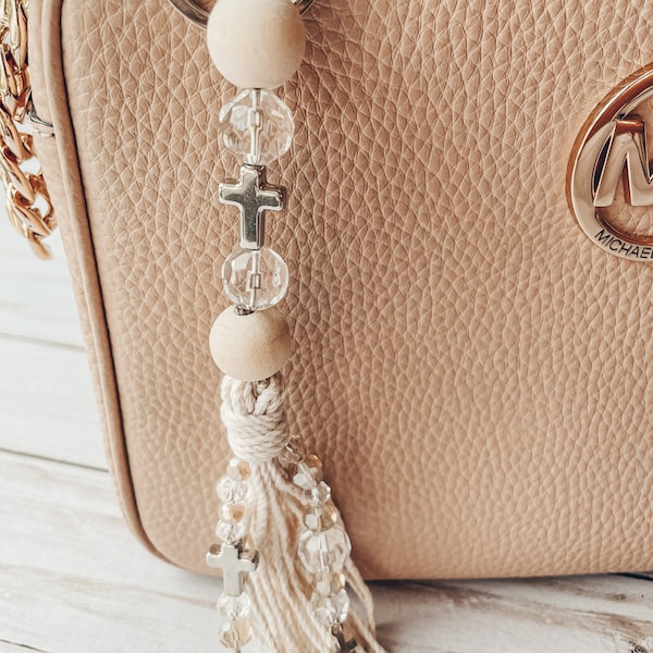 Cross Key Chain - Etsy