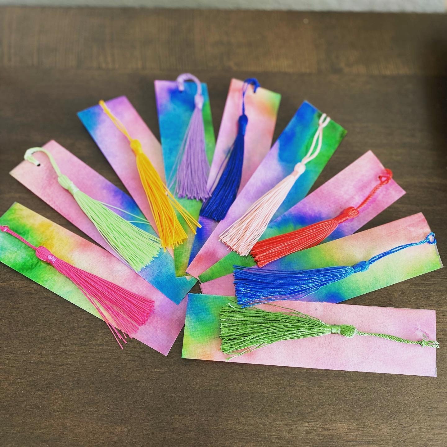 Tie Dye Bookmark - Etsy