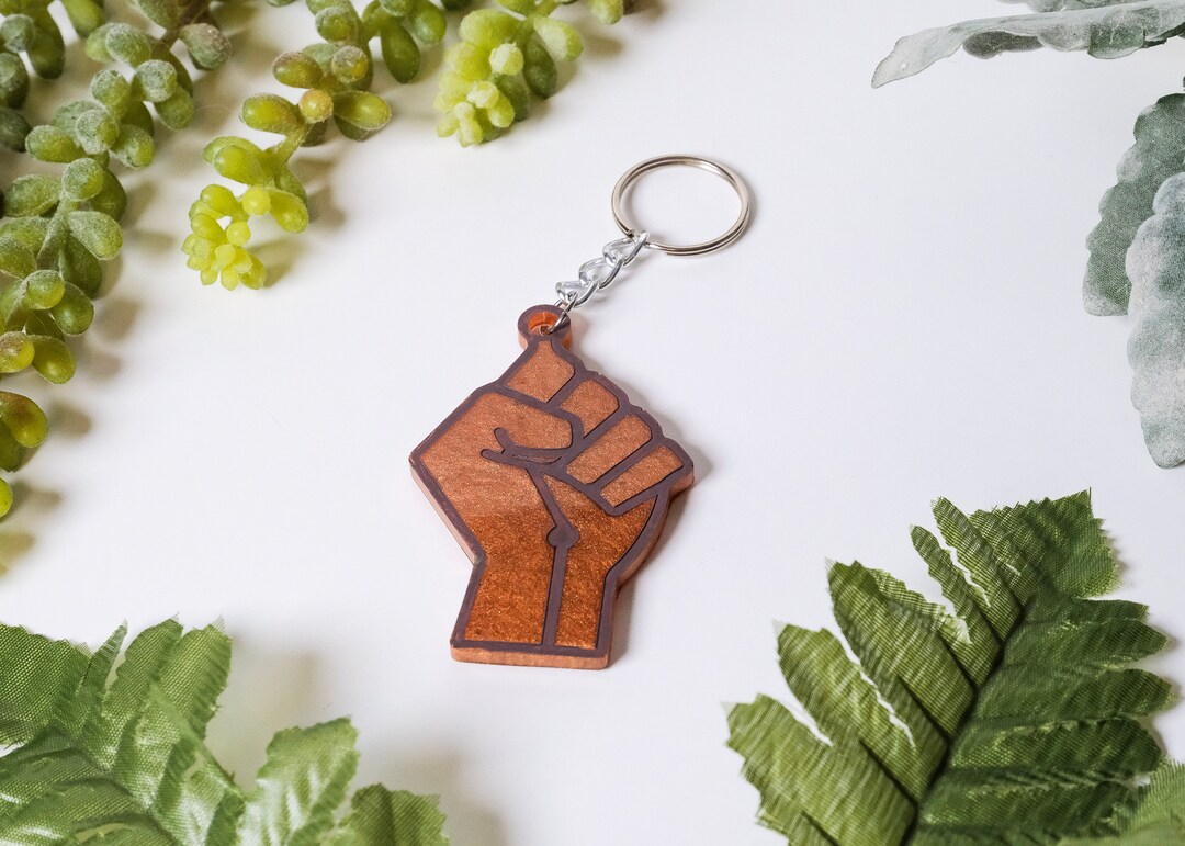 Raised Fist Resin Keychain, Black Lives Matter, Fight for Rights - Etsy